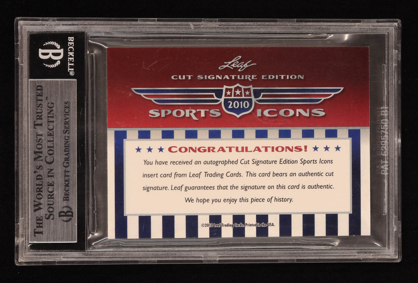 Leon Day 2010 Leaf Sports Icons Cut Signatures Update #553 #2/2 (BGS ...