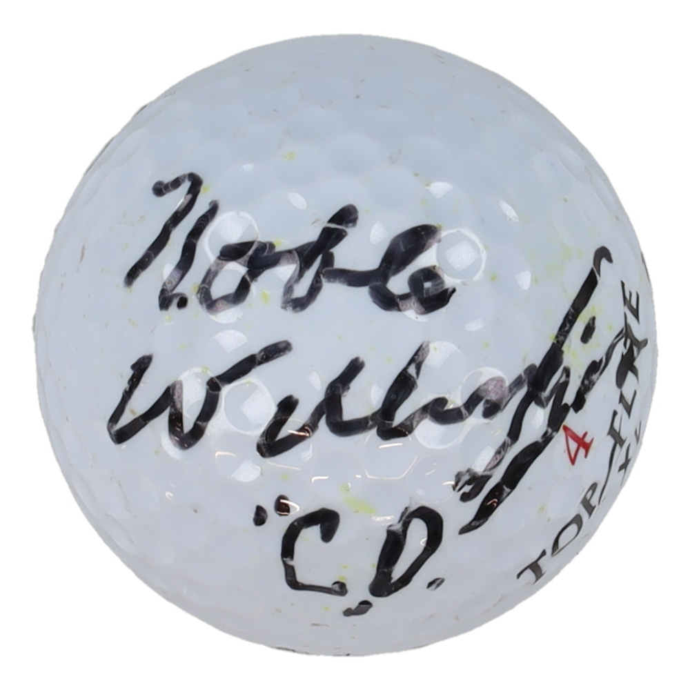 Noble Willingham Signed Golf Ball Inscribed "Walker Tx Ranger T.Y" (JSA ...