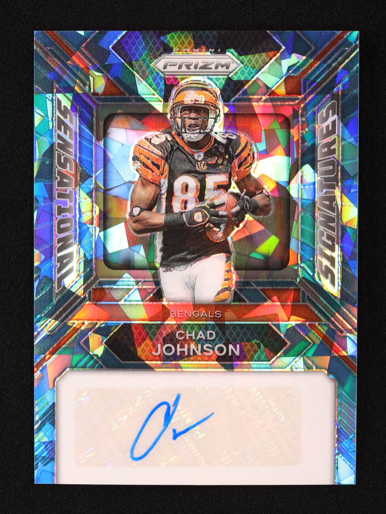 Chad Johnson 2023 Panini Prizm Sensational Signatures Prizms Blue Ice ...