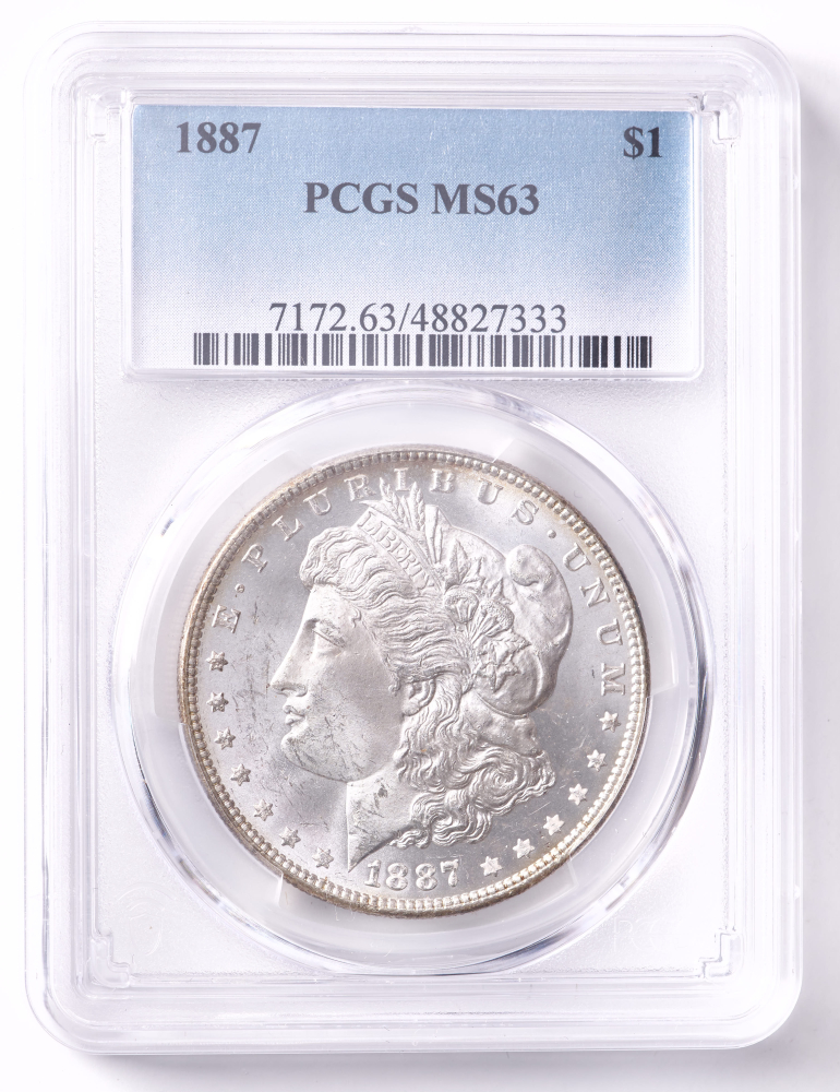 1887 Morgan Silver Dollar (PCGS MS63) | Pristine Auction