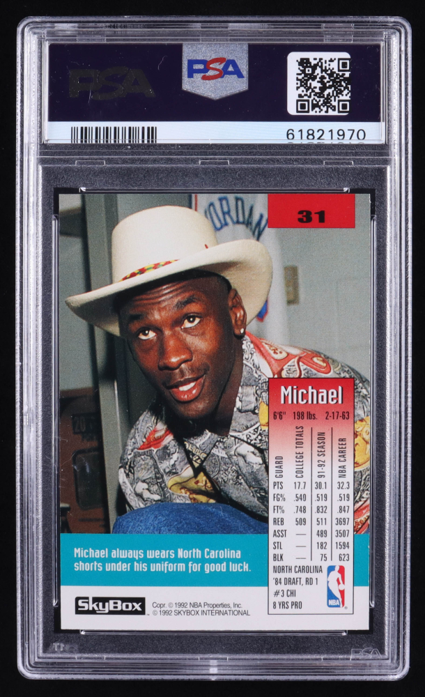 Michael Jordan 1992-93 SkyBox #31 (PSA 9) | Pristine Auction
