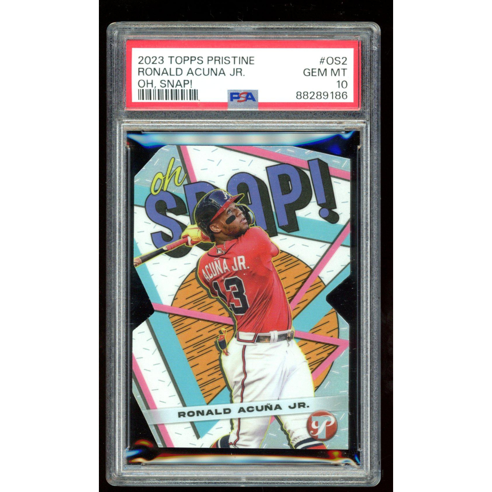 Ronald Acuna Jr. 2023 Topps Pristine Oh Snap! #OS2 (PSA 10) | Pristine Auction