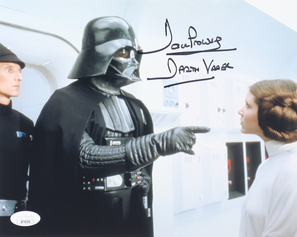 Dave Prowse Signed "Star Wars" 8x10 Photo Inscribed "Darth Vader" (JSA ...