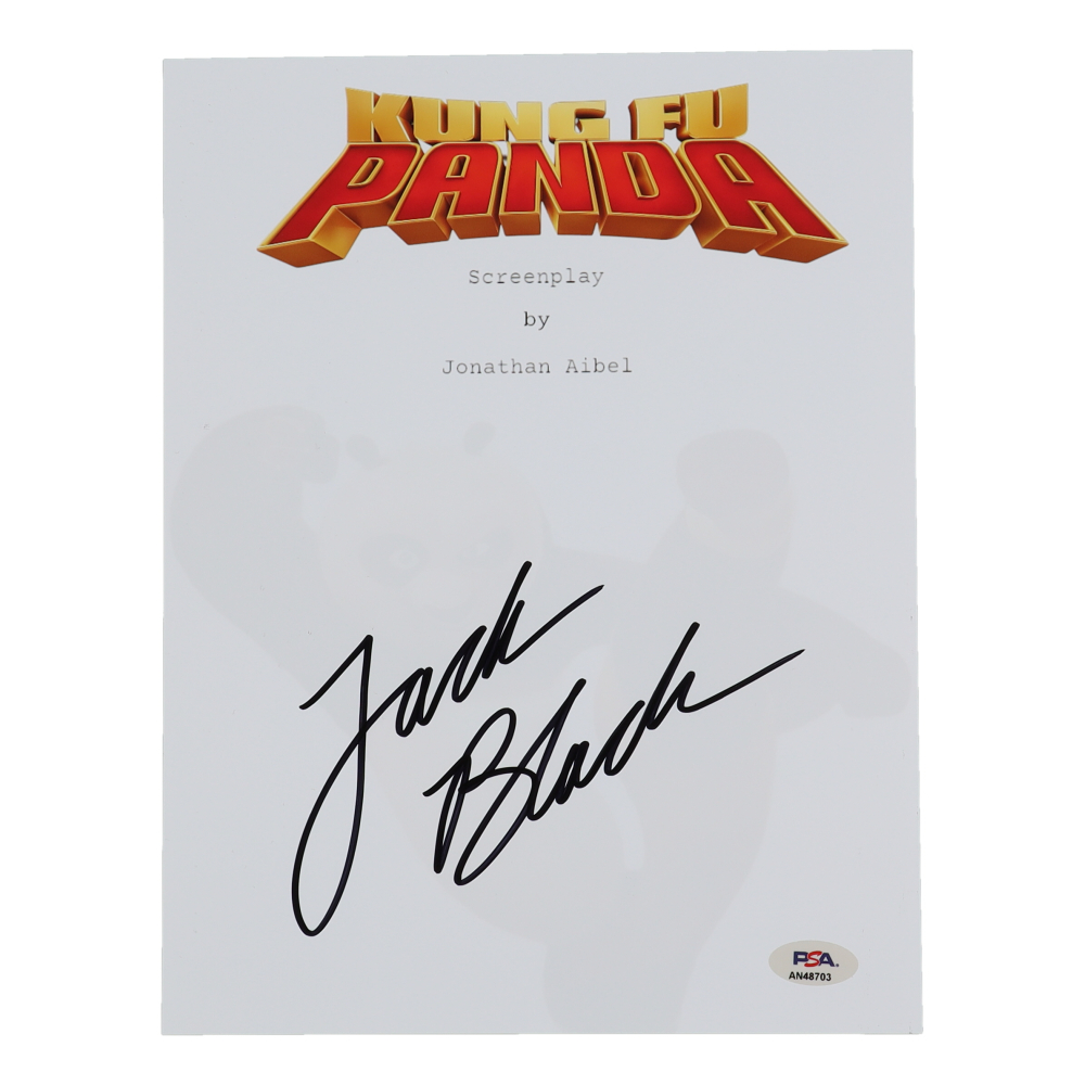 Jack Black Signed "Kung Fu Panda" 8x10 Script Cover Photo (PSA ...