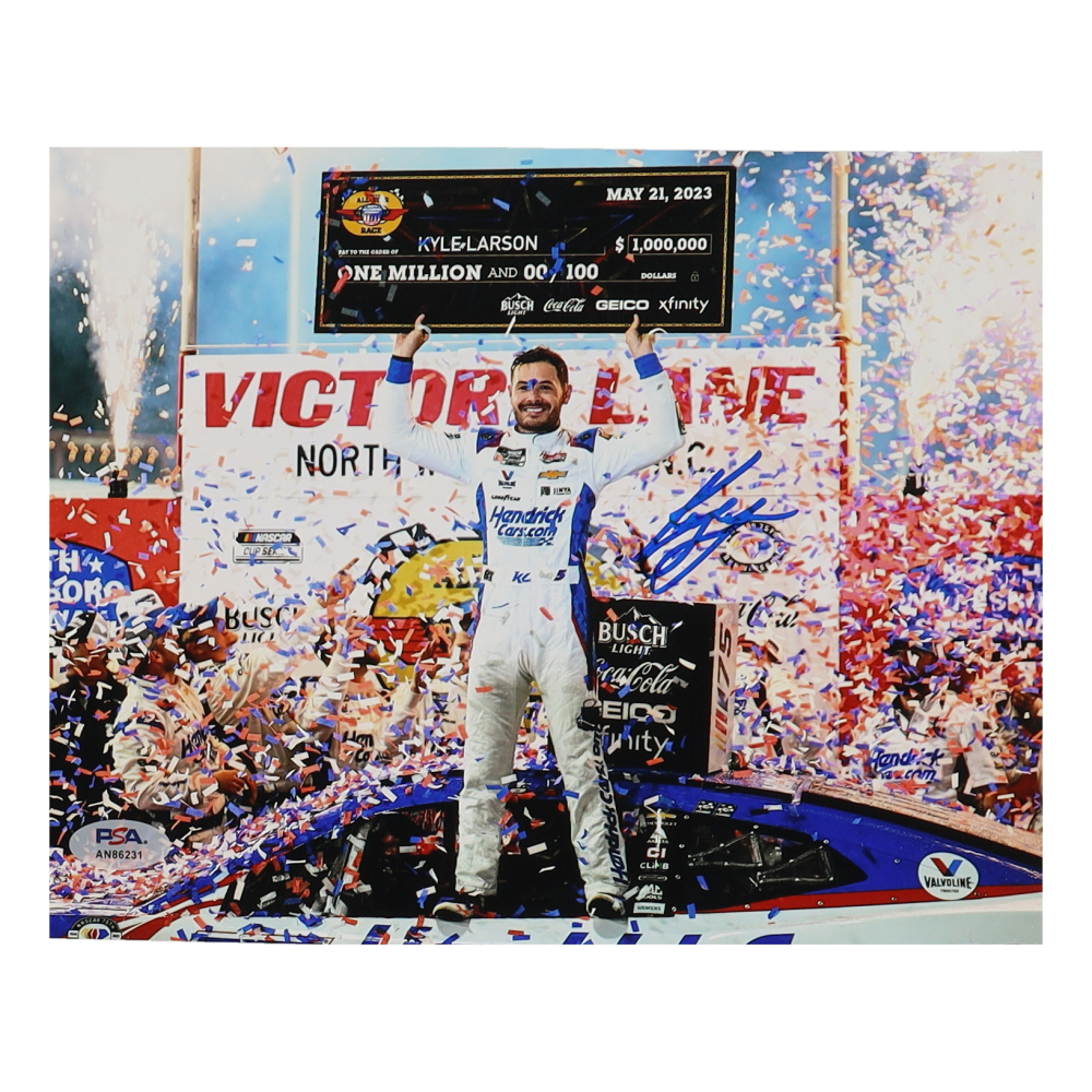 Kyle Larson Signed NASCAR 8x10 Photo (PSA) | Pristine Auction