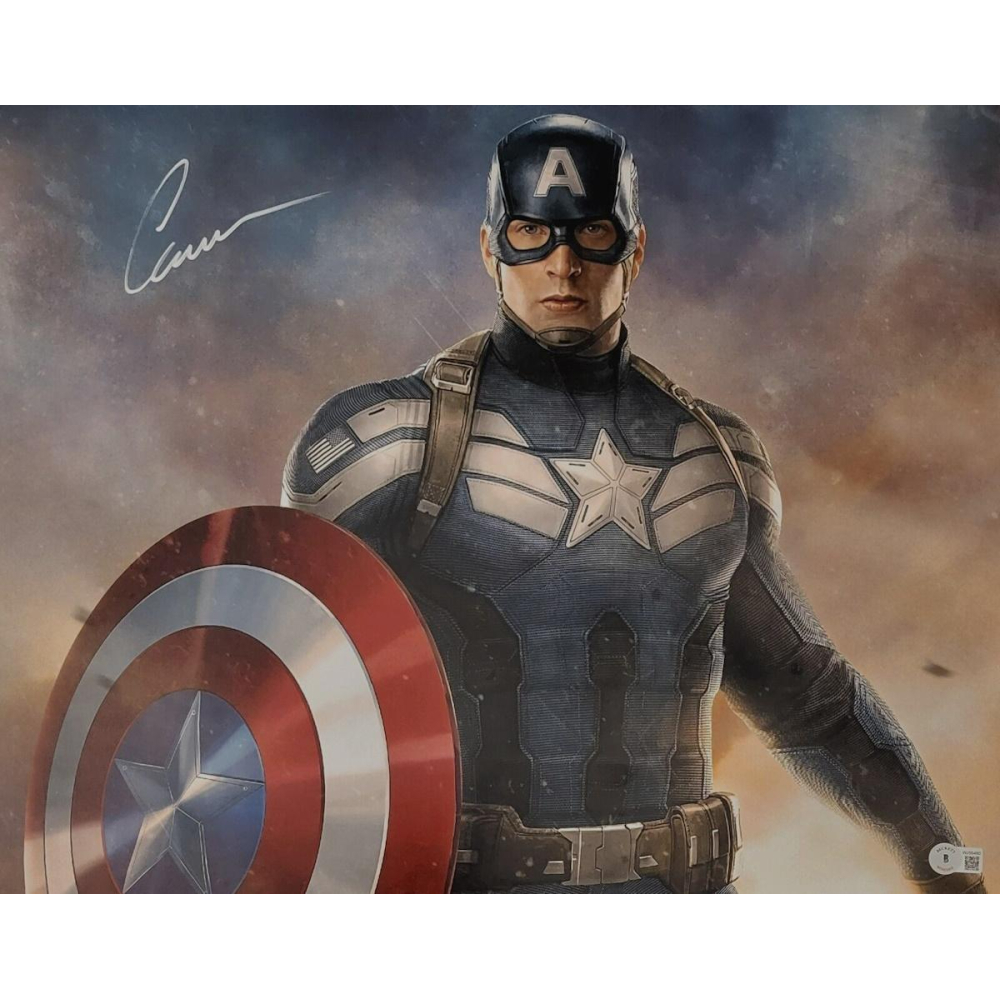 Chris Evans Signed "Captain America" 16x20 Photo (Beckett) | Pristine ...