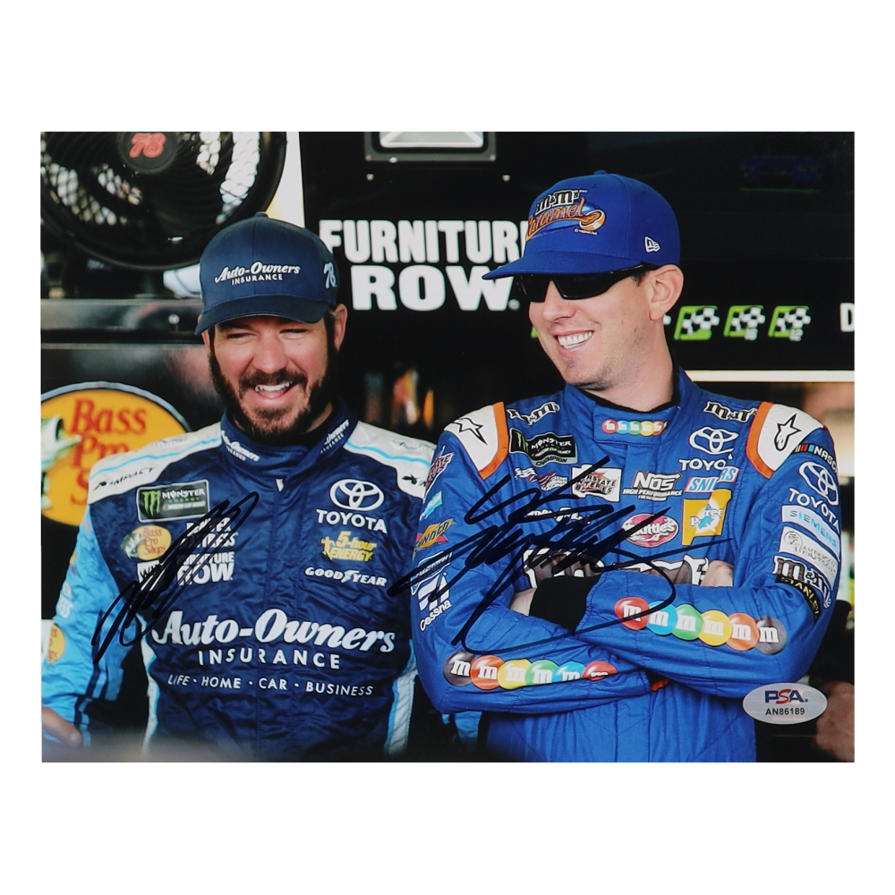 Martin Truex Jr. & Kyle Busch Signed NASCAR 8x10 Photo (PSA) | Pristine ...