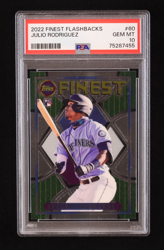 Julio Rodriguez 2022 Finest Flashbacks #60 RC (PSA 10) | Pristine Auction