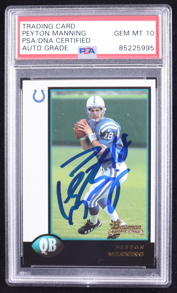 Peyton Manning Signed 1998 Bowman #1 RC (PSA | Auto 10) | Pristine Auction