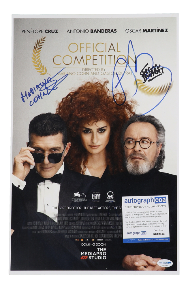 Antonio Banderas, Penelope Cruz, Mariano Cohn & Gaston Duprat Signed ...