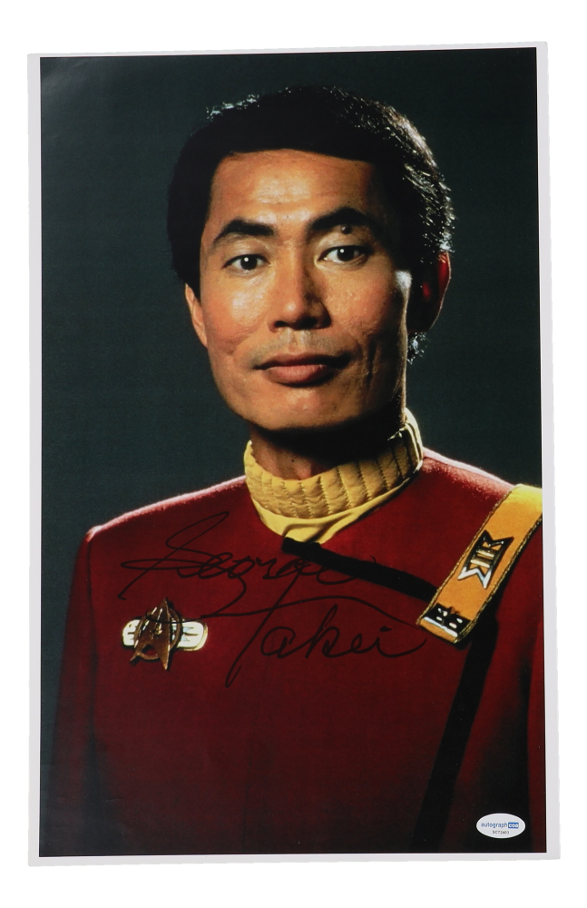 George Takei Signed "Star Trek" 11x17 Photo (ACOA) | Pristine Auction