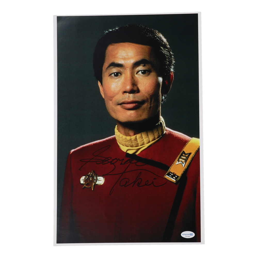 George Takei Signed "Star Trek" 11x17 Photo (ACOA) | Pristine Auction