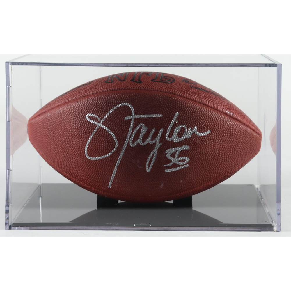 Lawrence Taylor Signed NFL Football With Acrylic Display Case (PSA ...