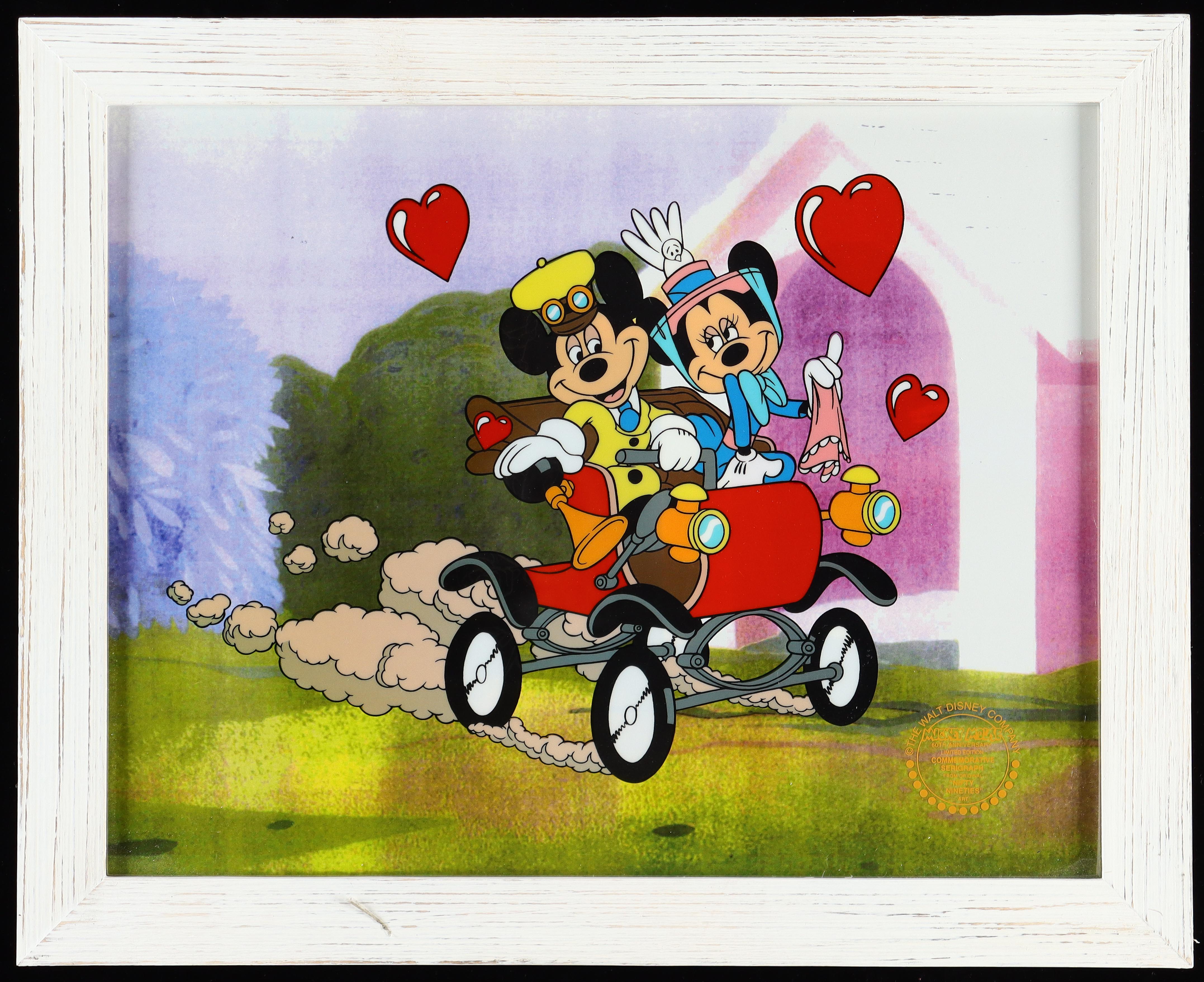Walt Disney's Mickey & Minnie Mouse LE Custom Framed 2 Piece Animation ...