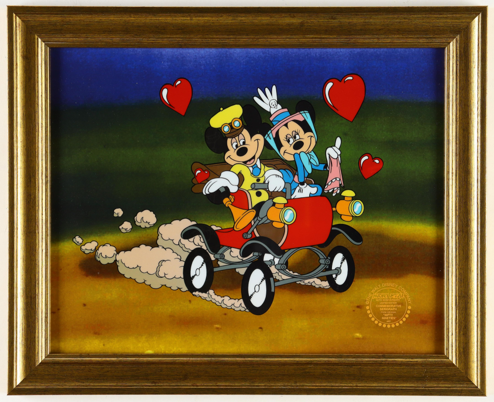 Walt Disney's Mickey & Minnie Mouse LE Custom Framed 2 Piece Animation ...