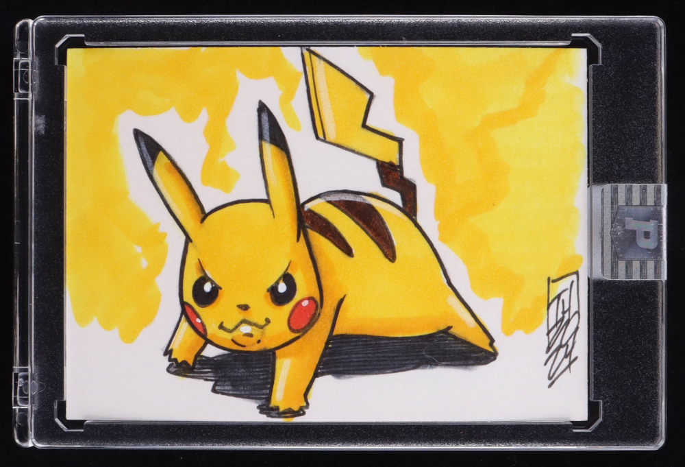 Pikachu | Original Art Sketch Card by Tom Hodges (1/1 Original Art ...