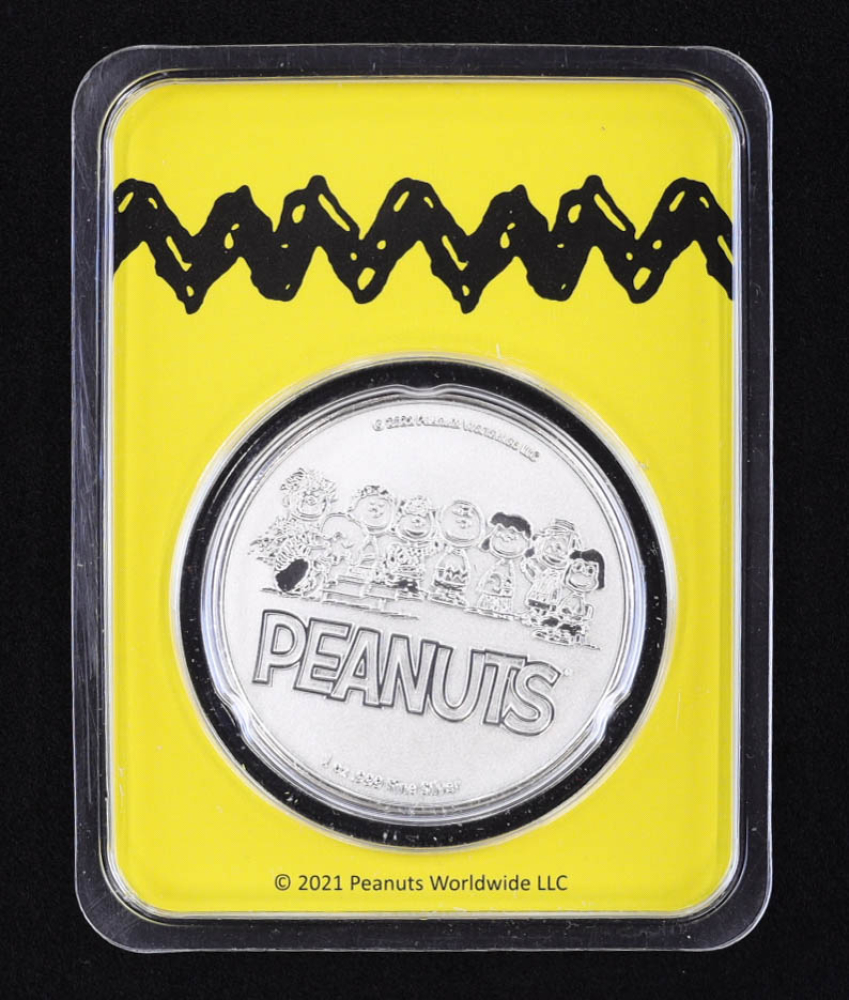 2021 Peanuts Worldwide 1 oz .999 Fine Silver Coin | Pristine Auction