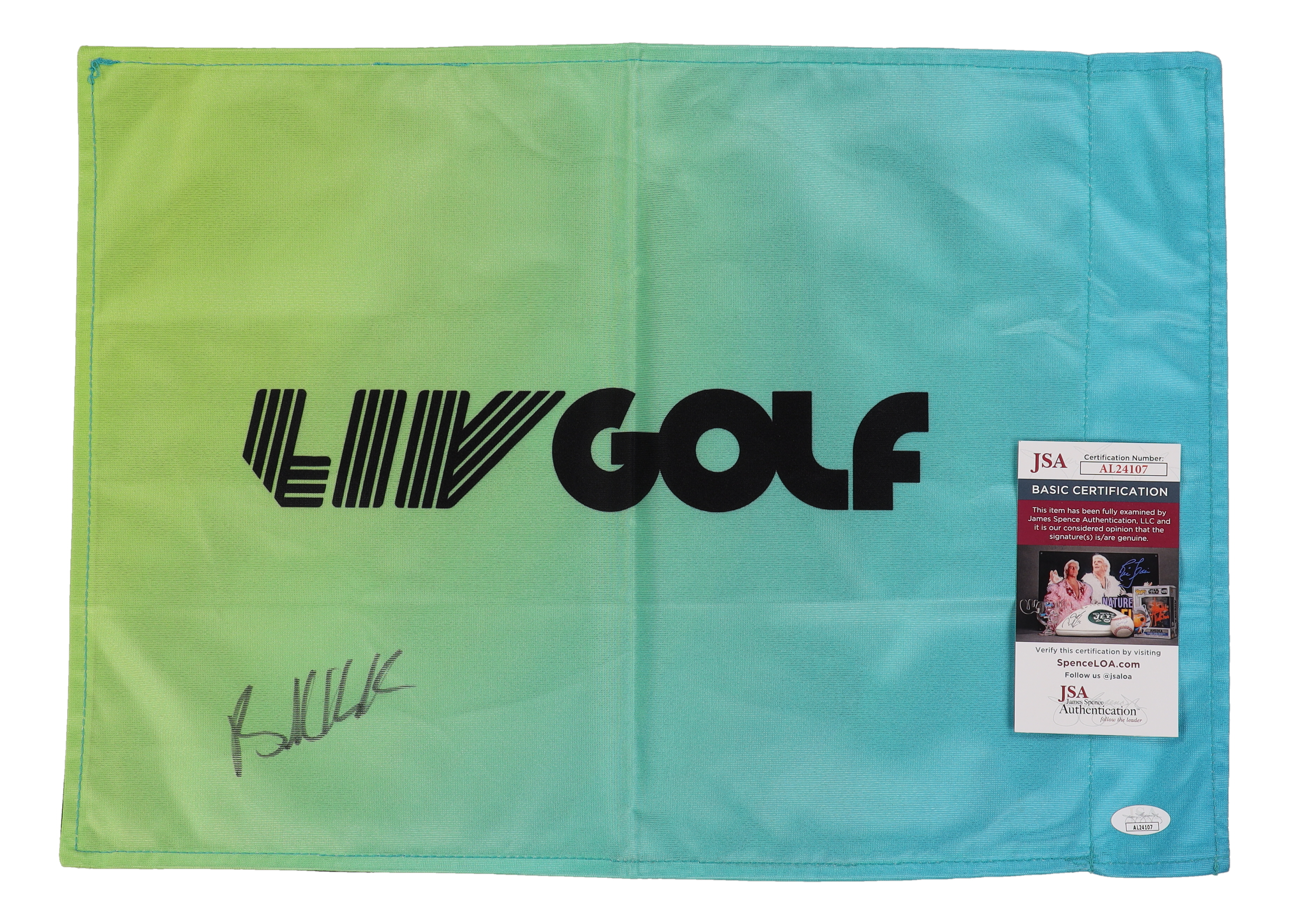Brooks Koepka Signed LIV Golf Pin Flag (JSA) | Pristine Auction