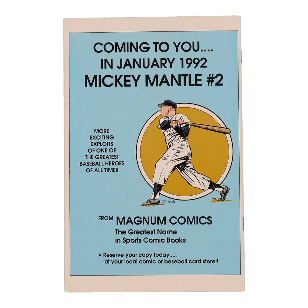 1991 "Mickey Mantle" Issue #1 Magnum Comic Book | Pristine Auction