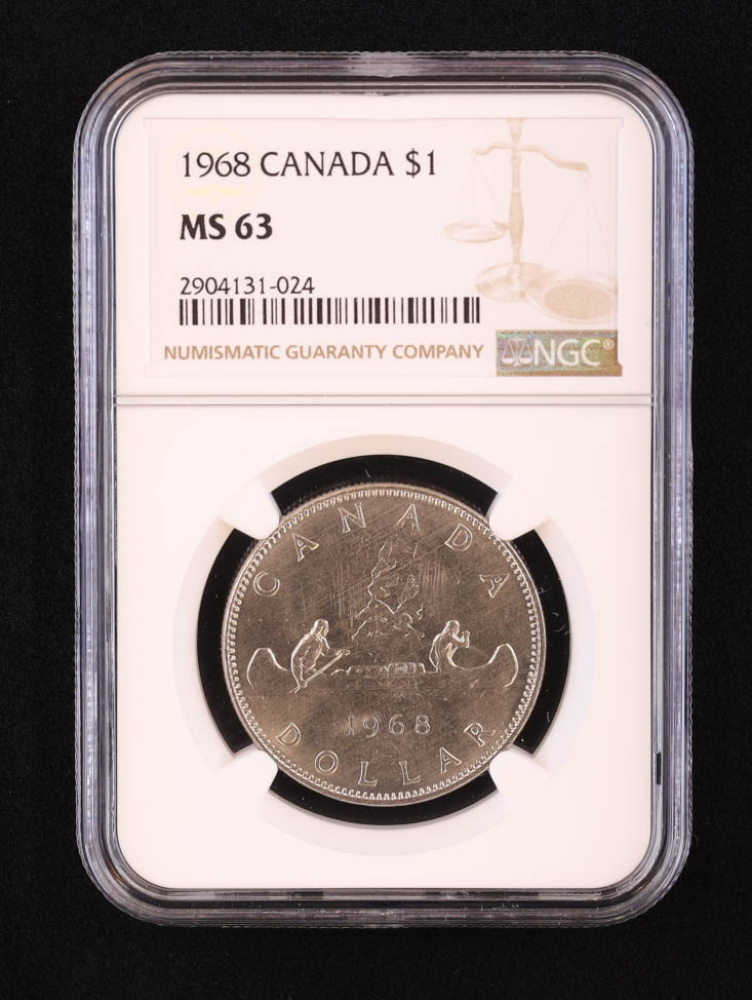 1968 Canada $1 Dollar Coin (NGC MS63) | Pristine Auction
