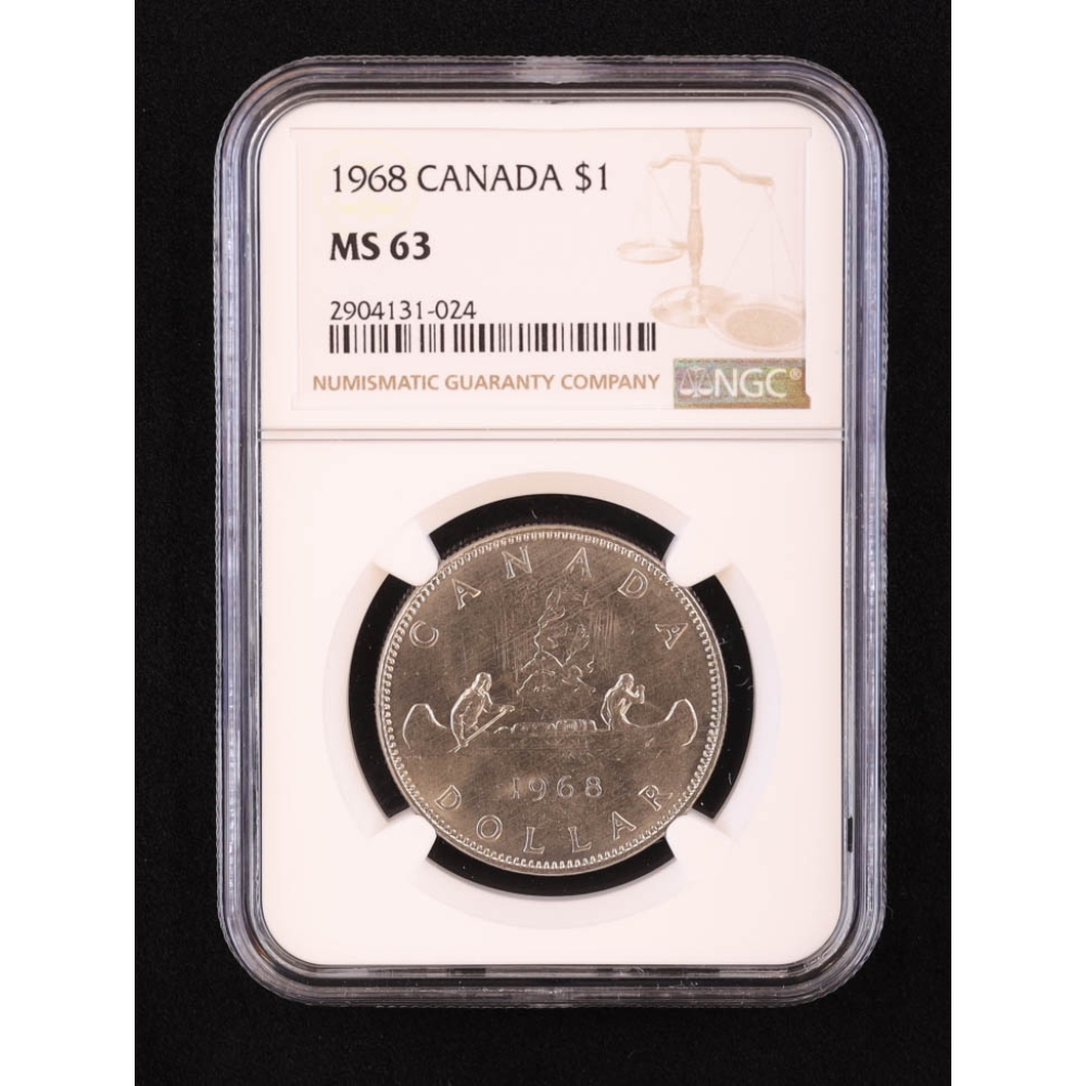 1968 Canada $1 Dollar Coin (NGC MS63) | Pristine Auction
