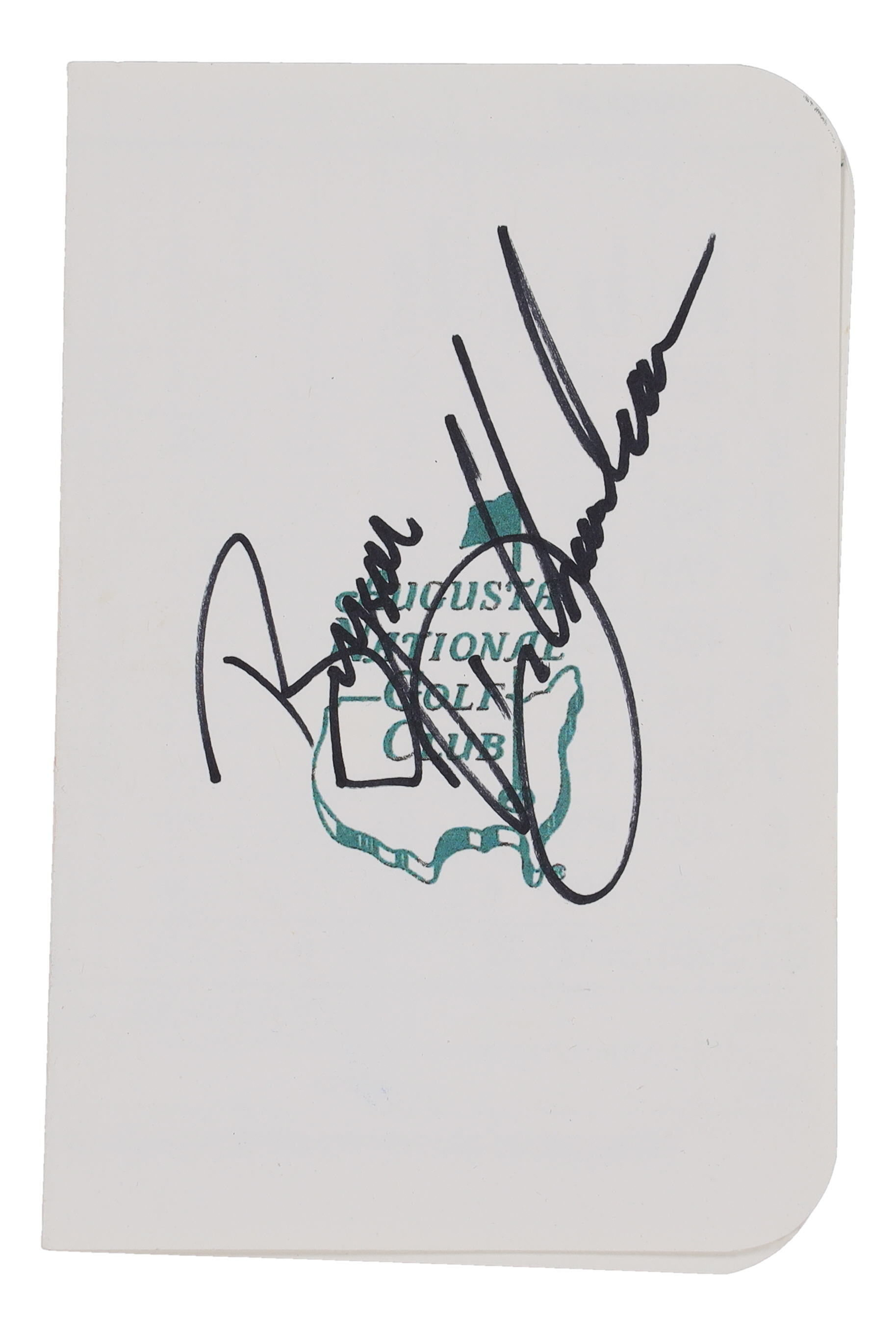 Bryson DeChambeau Signed Augusta National Golf Club Score Card (JSA ...
