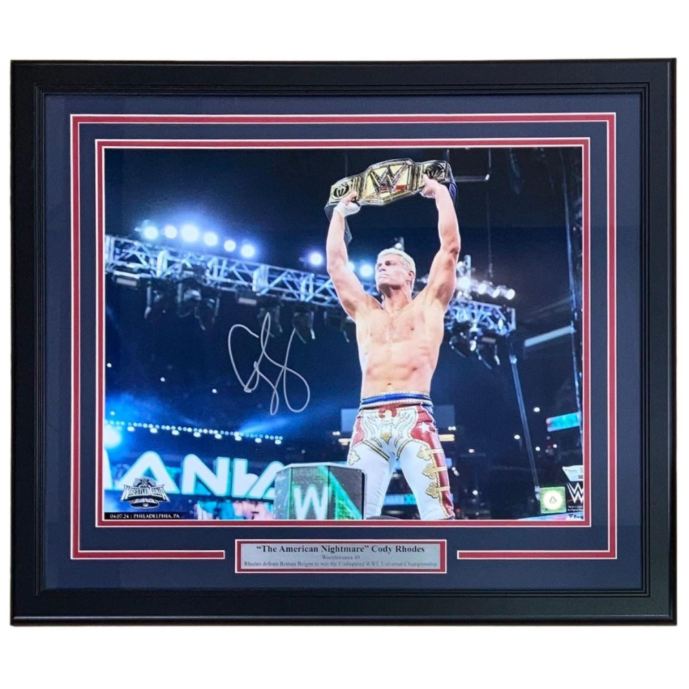 Cody Rhodes Signed WWE Custom Framed Photo (Fanatics) | Pristine Auction