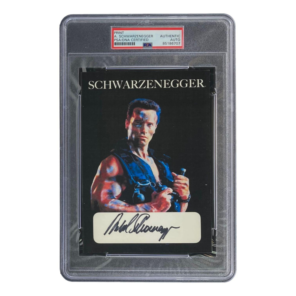 Arnold Schwarzenegger Signed "Commando" 5x7 Photo (PSA) | Pristine Auction