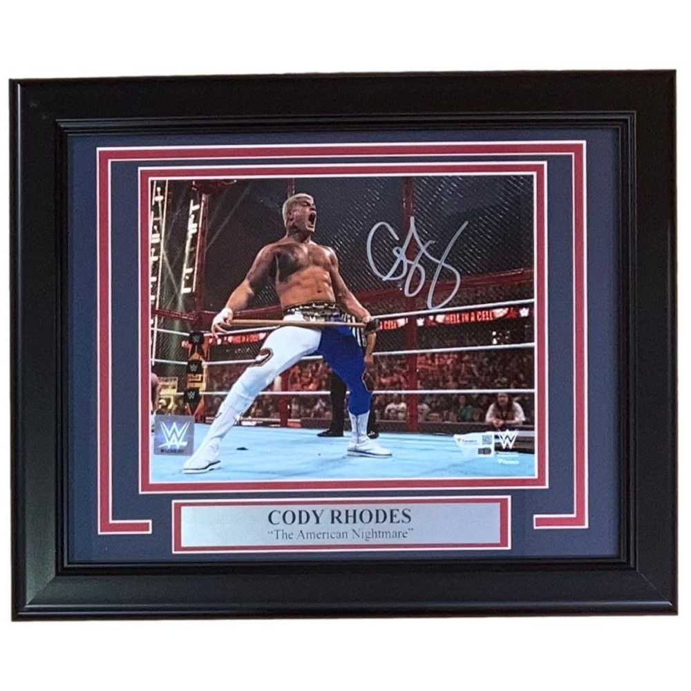 Cody Rhodes Signed WWE Custom Framed Photo (Fanatics) | Pristine Auction