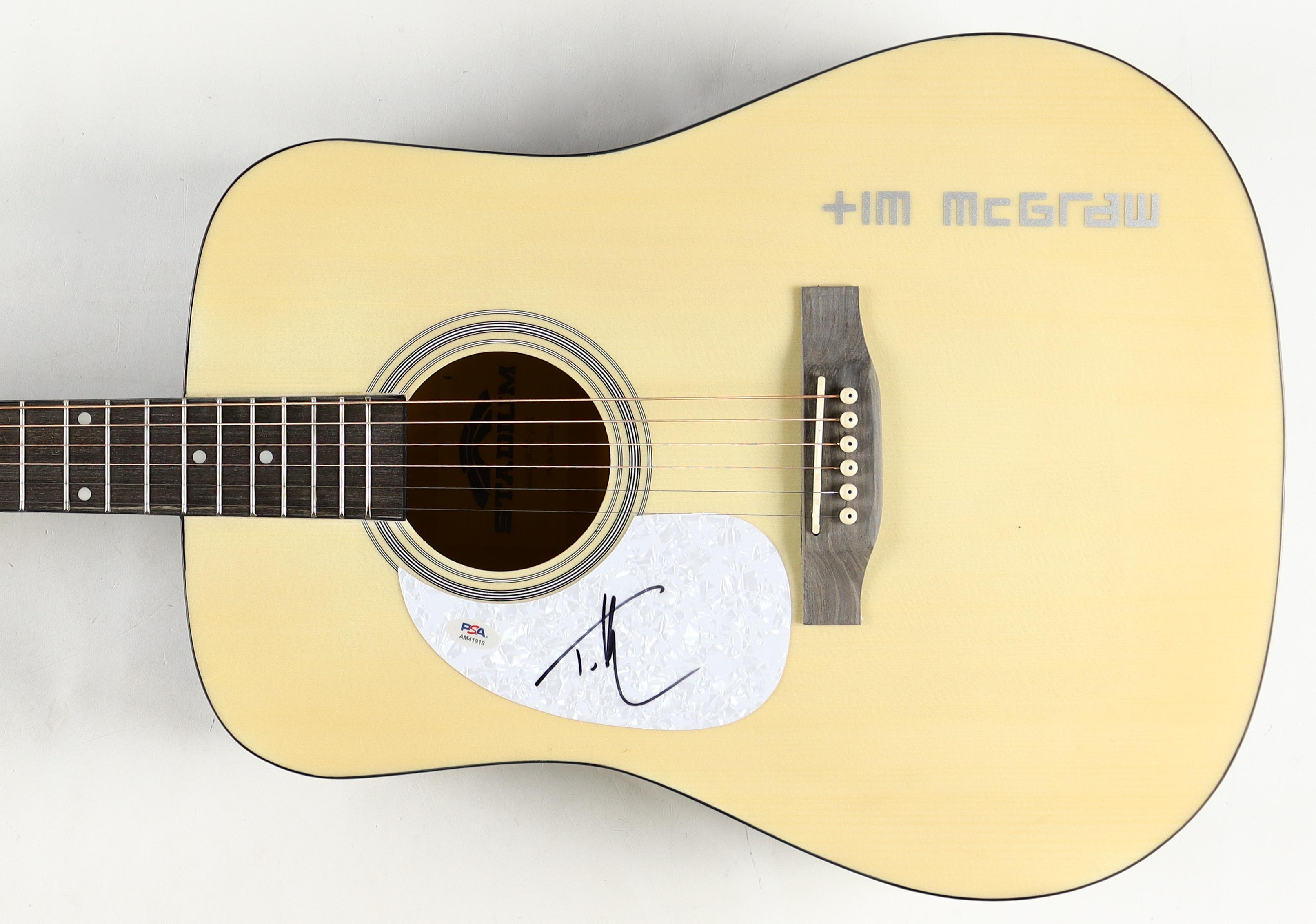 Tim McGraw Signed 40" Acoustic Guitar (PSA) | Pristine Auction