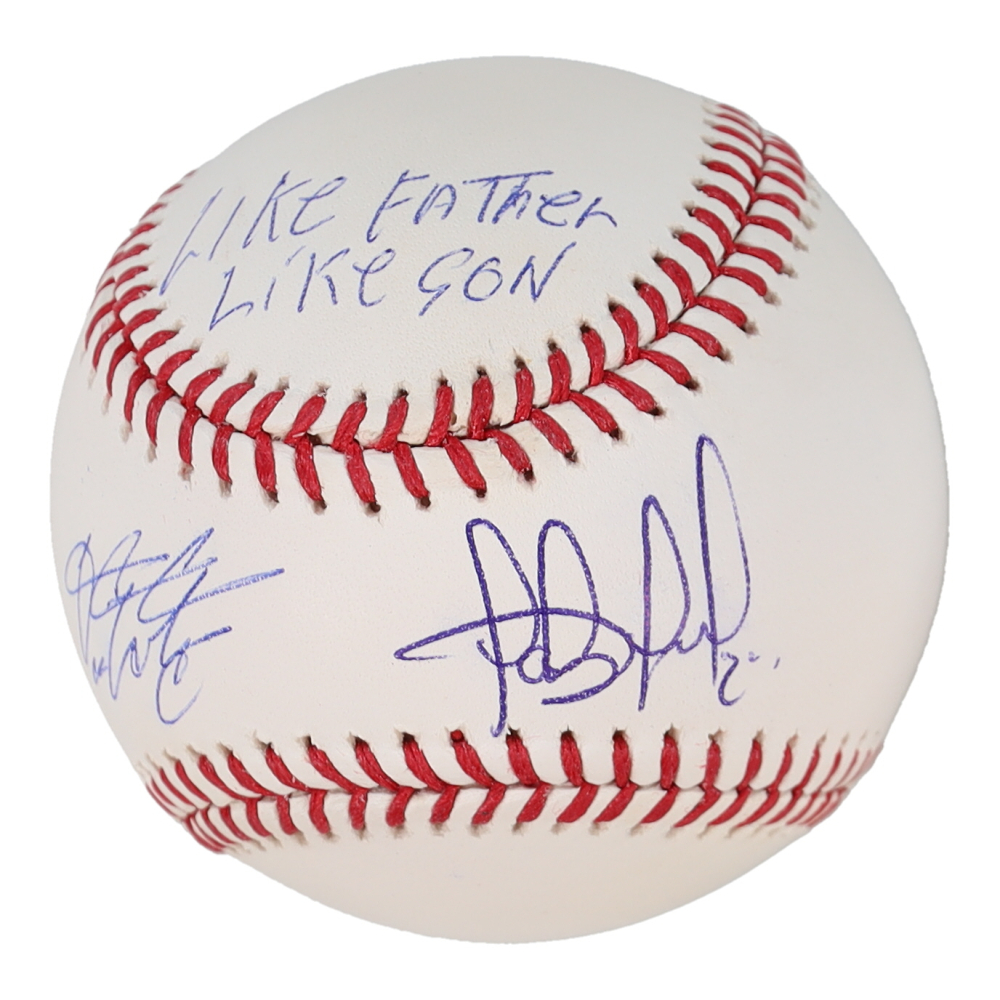 Fernando Tatis Sr. & Fernando Tatis Jr. Signed OML Baseball Inscribed ...