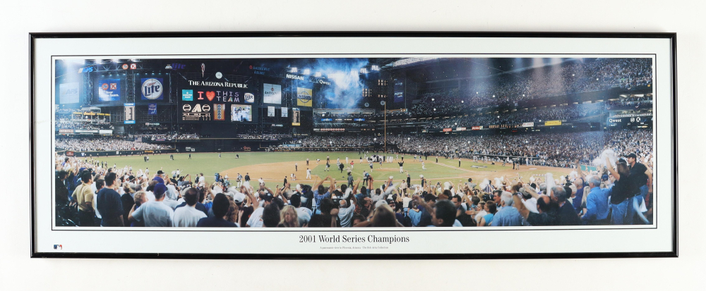 Diamondbacks "2001 World Series Champions" Custom Framed Panoramic ...