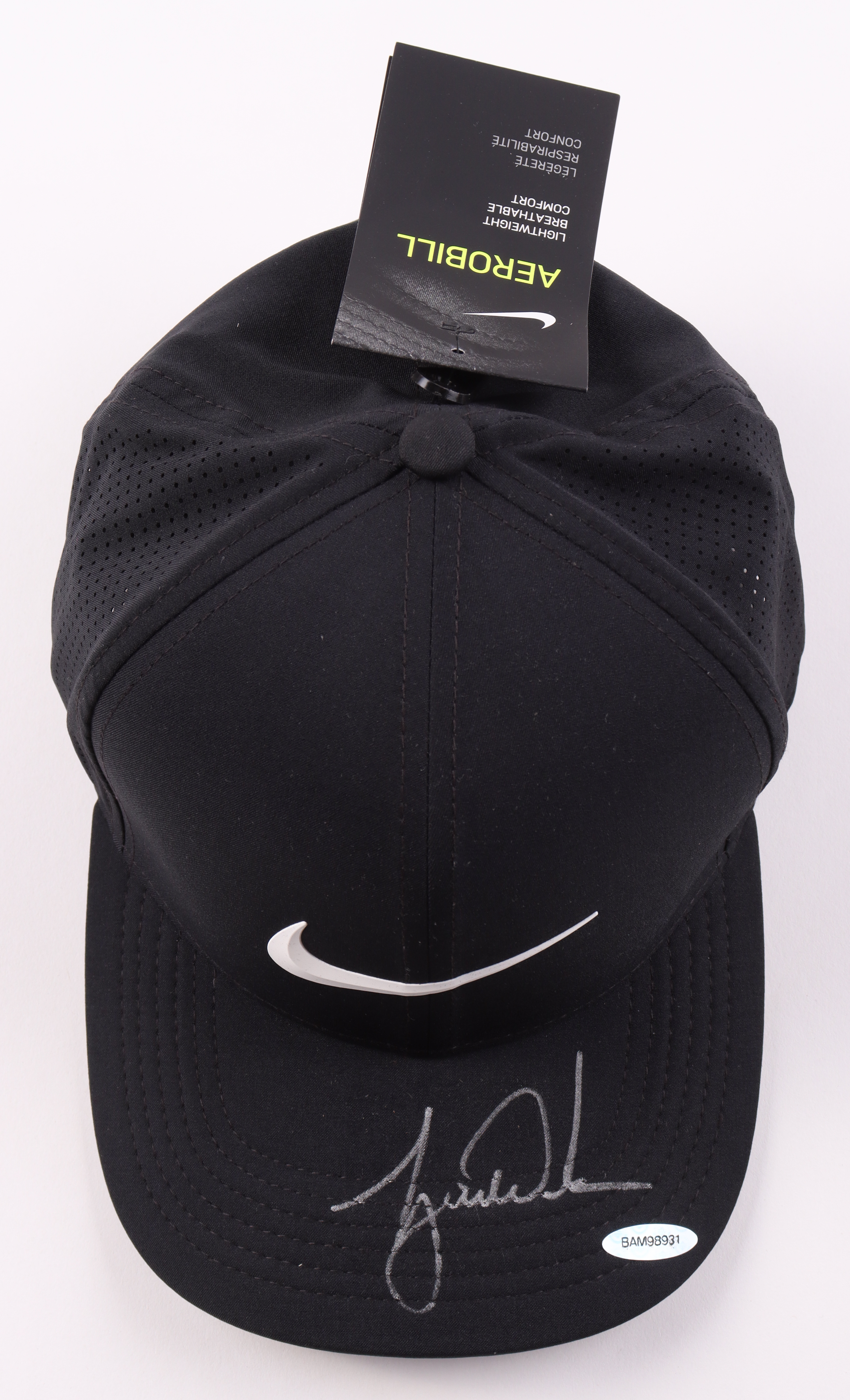 Tiger Woods Signed Nike Aerobill Golf Hat with Original Upper Deck Box ...