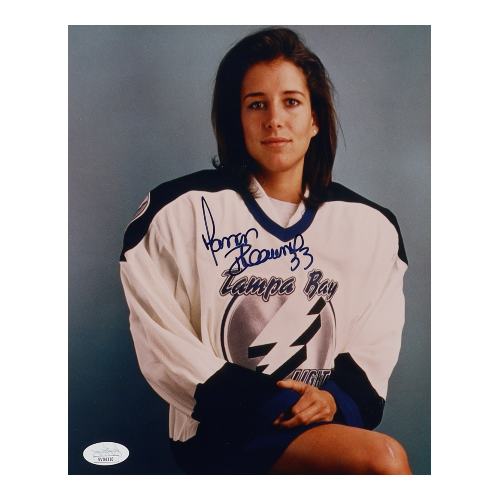 Manon Rheaume Signed Lightning 8x10 Photo (JSA) | Pristine Auction