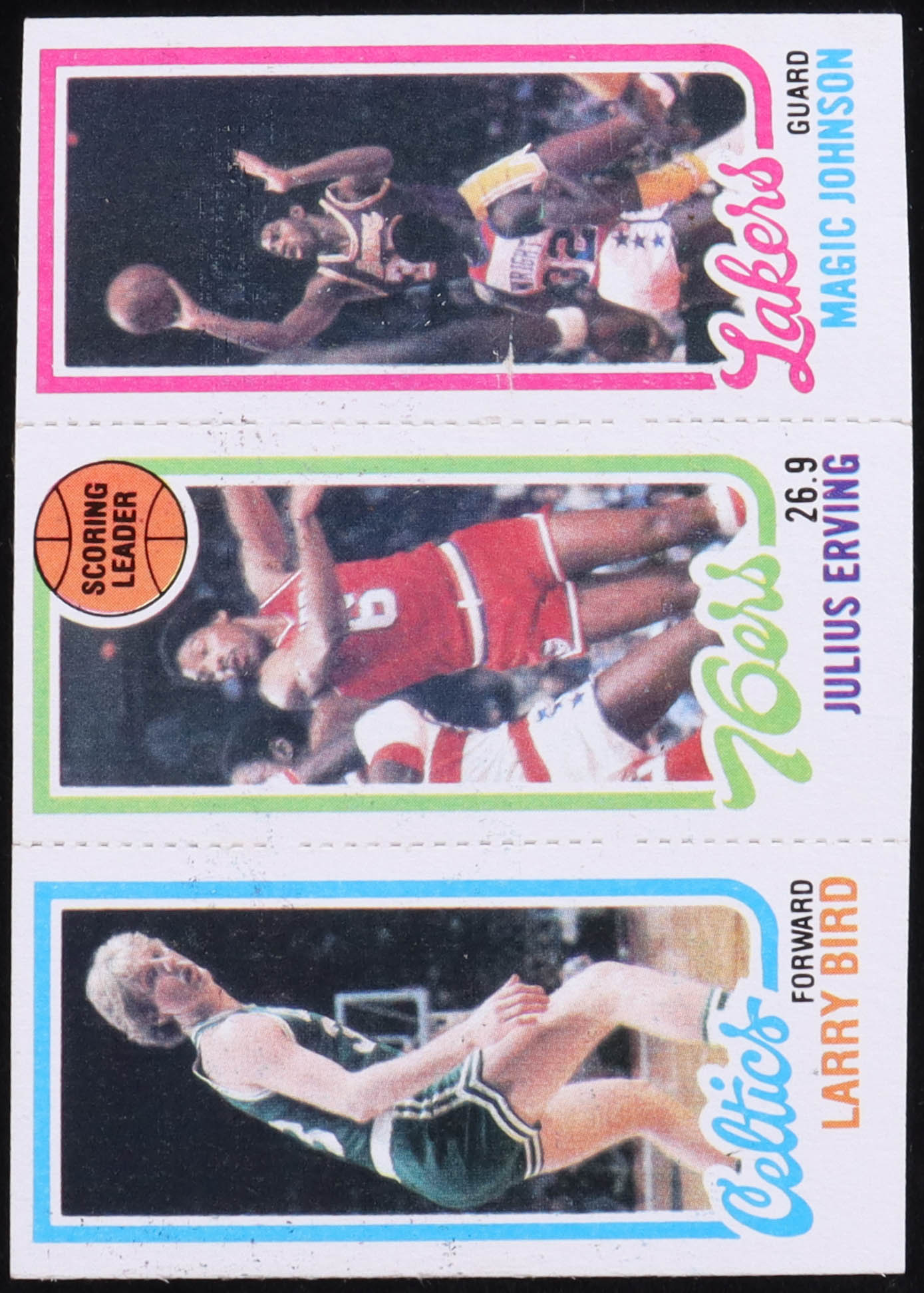 Larry Bird / Julius Erving / Magic Johnson 1980-81 Topps #6 | Pristine ...