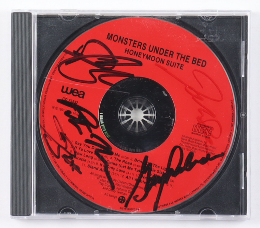 Honeymoon Suite "Monsters Under The Bed" CD Album Disc Band-Signed by ...
