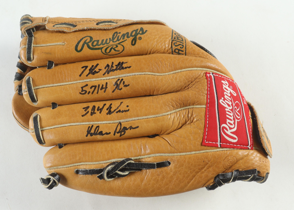 Nolan Ryan Signed Vintage Rawlings Fastback model Baseball Glove ...