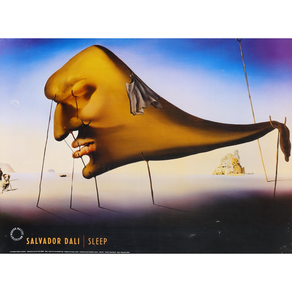 Salvador Dali "Sleep" 22.5x28.5 Print | Pristine Auction