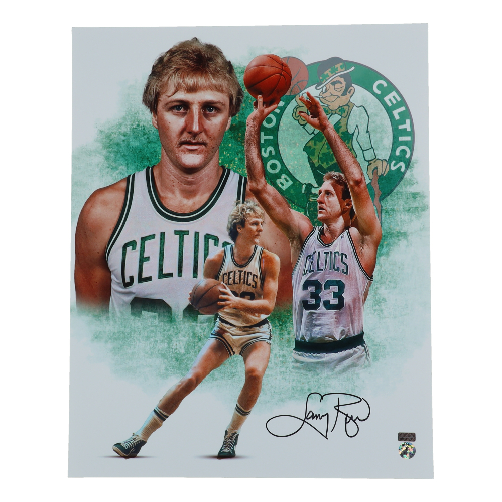 Larry Bird Signed Celtics 16x20 Photo (New England Picture & Bird ...