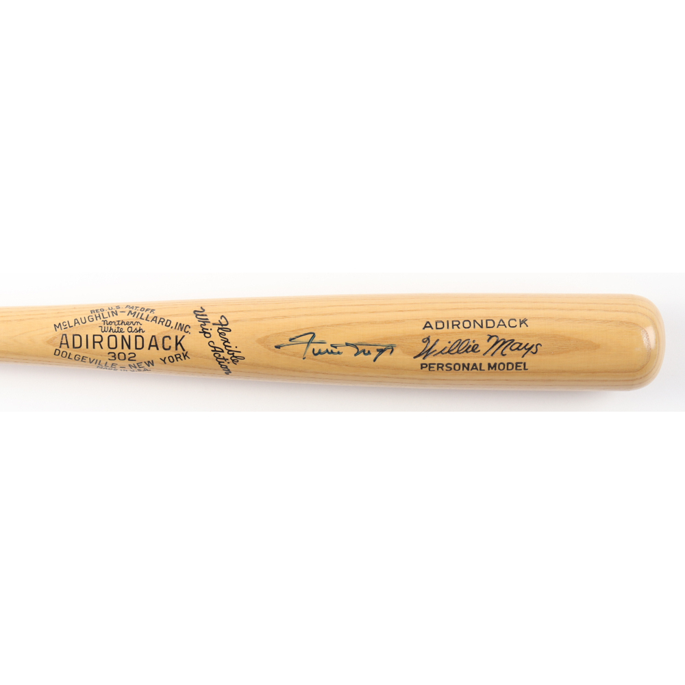 Willie Mays Signed Adirondack Personal Model Baseball Bat (Beckett ...