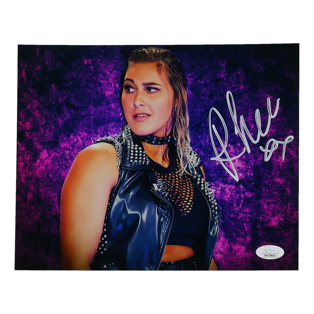 Rhea Ripley Signed WWE 8x10 Custom Funhouse Metallic Photo (JSA ...