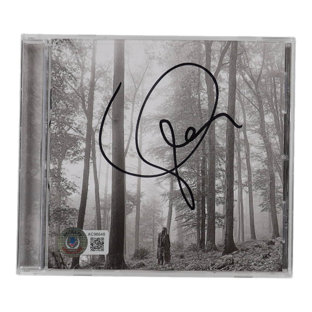 Taylor Swift Signed "Folklore" CD Album Cover (Beckett) | Pristine Auction