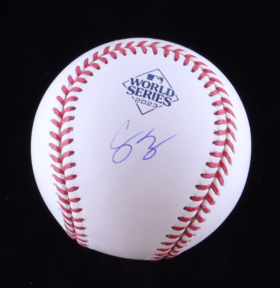 Corey Seager Signed 2023 World Series Baseball (MLB) | Pristine Auction