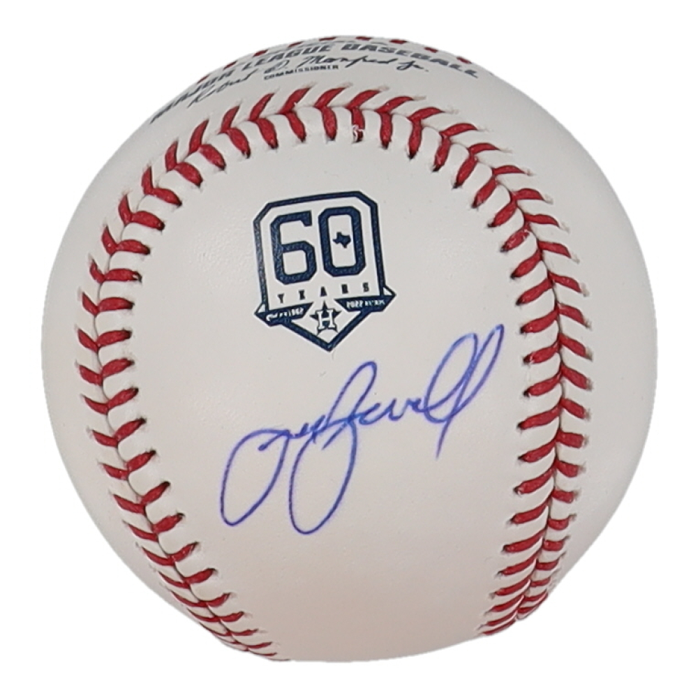 Jeff Bagwell Signed OML Astros 60th Anniversary Logo Baseball (JSA ...
