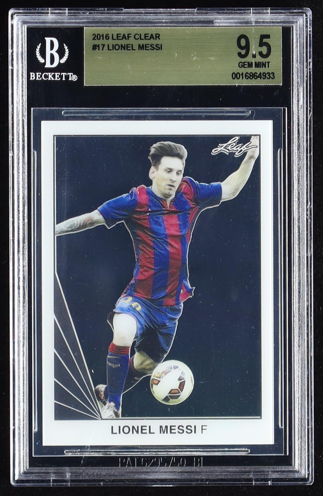 Lionel Messi 2016 Leaf Clear #17 (BGS 9.5) | Pristine Auction