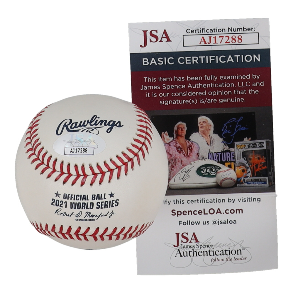 Jorge Soler Signed 2021 World Series Logo Baseball (JSA) | Pristine Auction