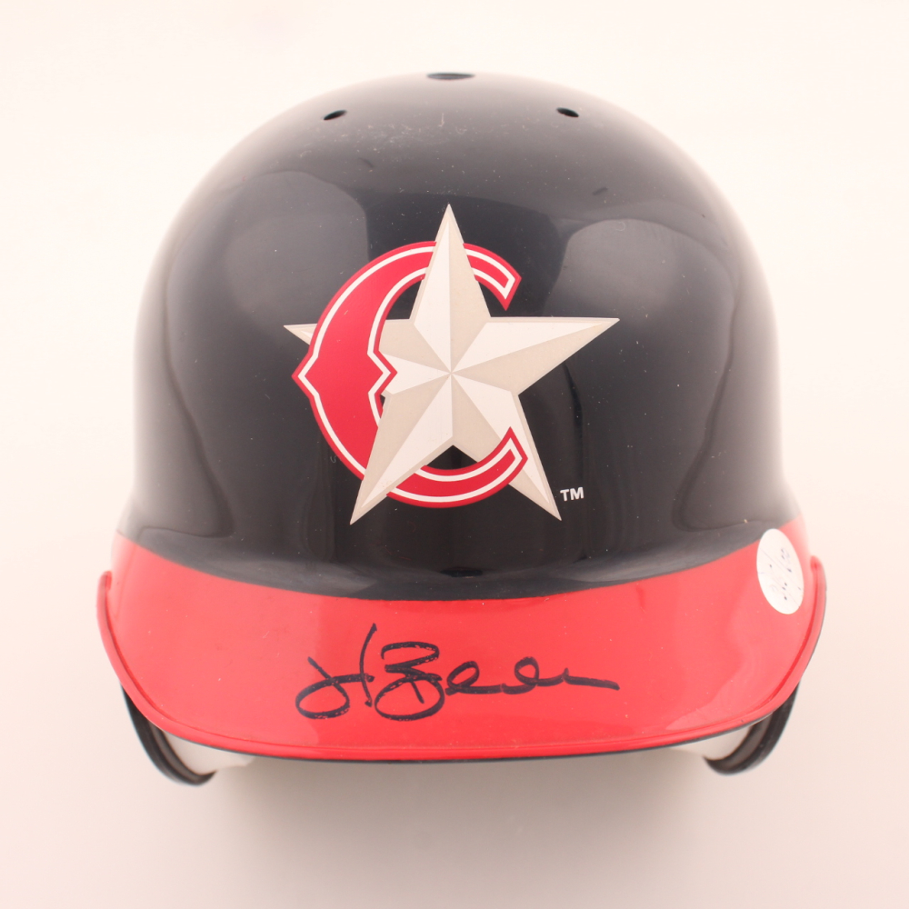 Hank Blalock Signed LE Charlotte Rangers Mini Batting Helmet (Just The ...