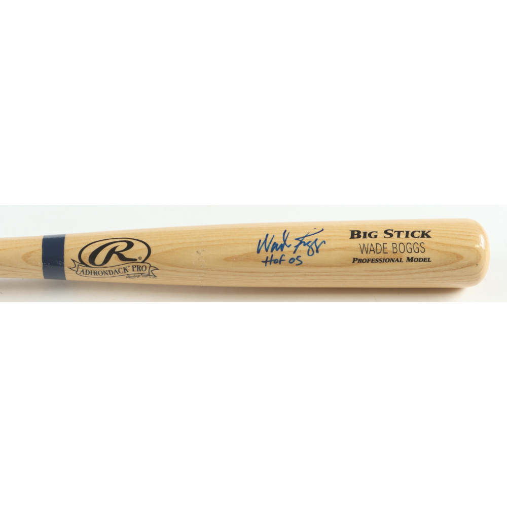 Wade Boggs Signed Rawlings Big Stick Baseball Bat Inscribed "HOF 05 ...