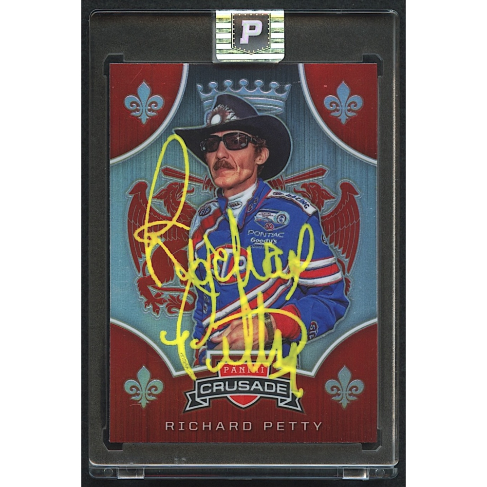 Richard Petty Signed 2020 Panini Crusade #7 Holo (PA Encapsulated ...