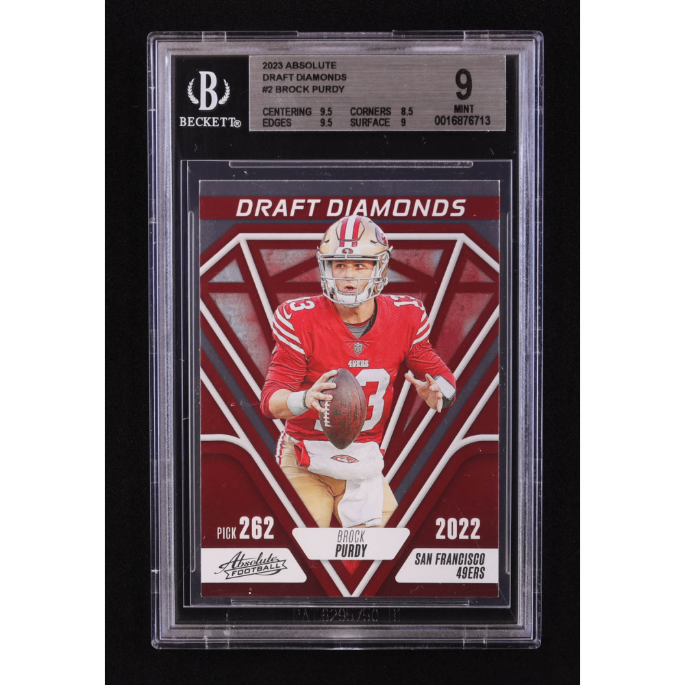 Brock Purdy 2023 Absolute Draft Diamonds #2 (BGS 9) | Pristine Auction